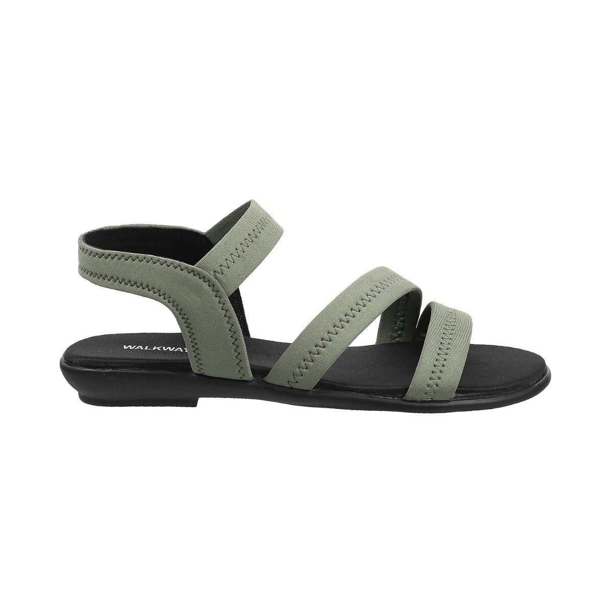Walkway Green Solid/plain Sandals: Buy Walkway Green Solid/plain ...