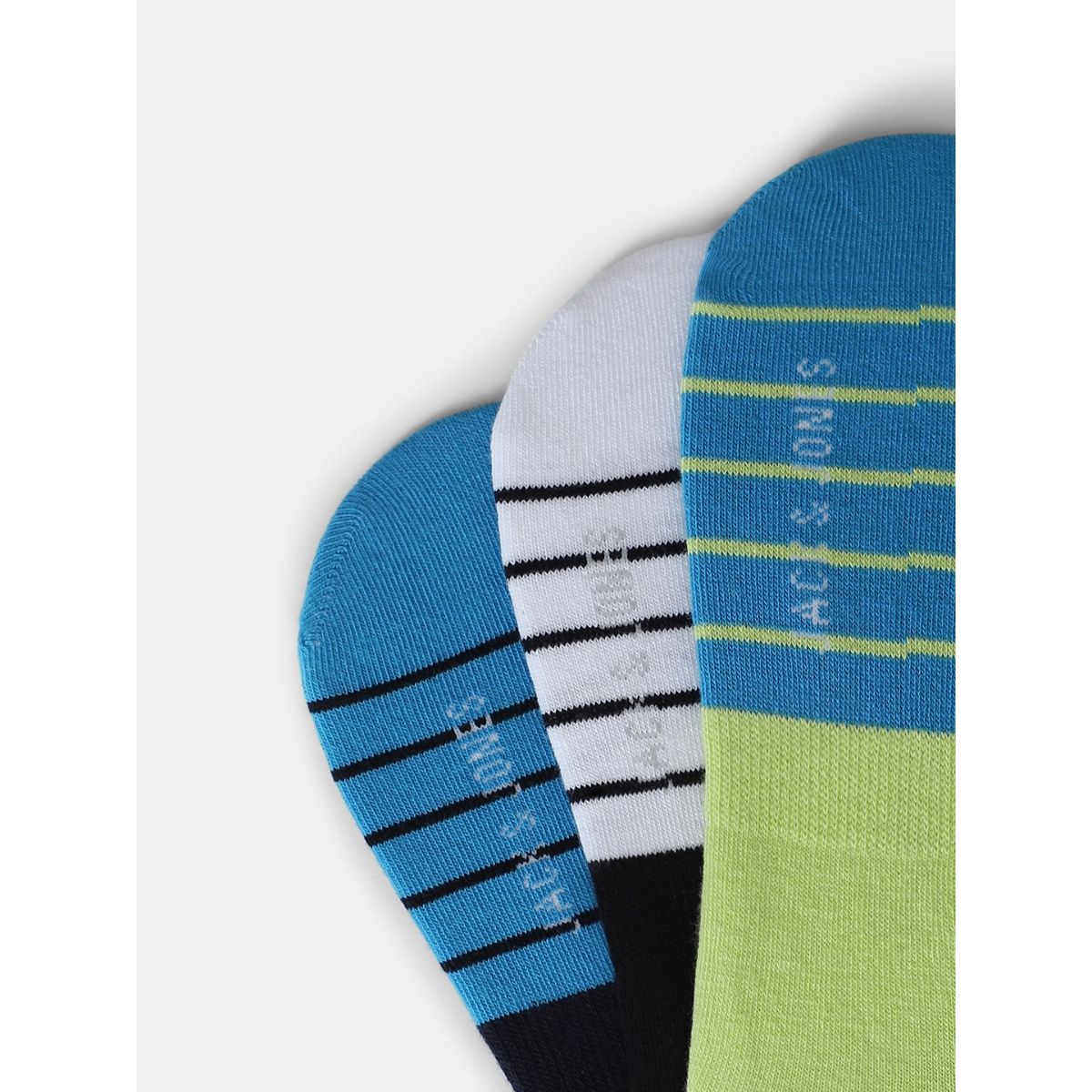 Jack & Jones Men Stripes Multi-Color Pack of 3 Socks: Buy Jack & Jones ...