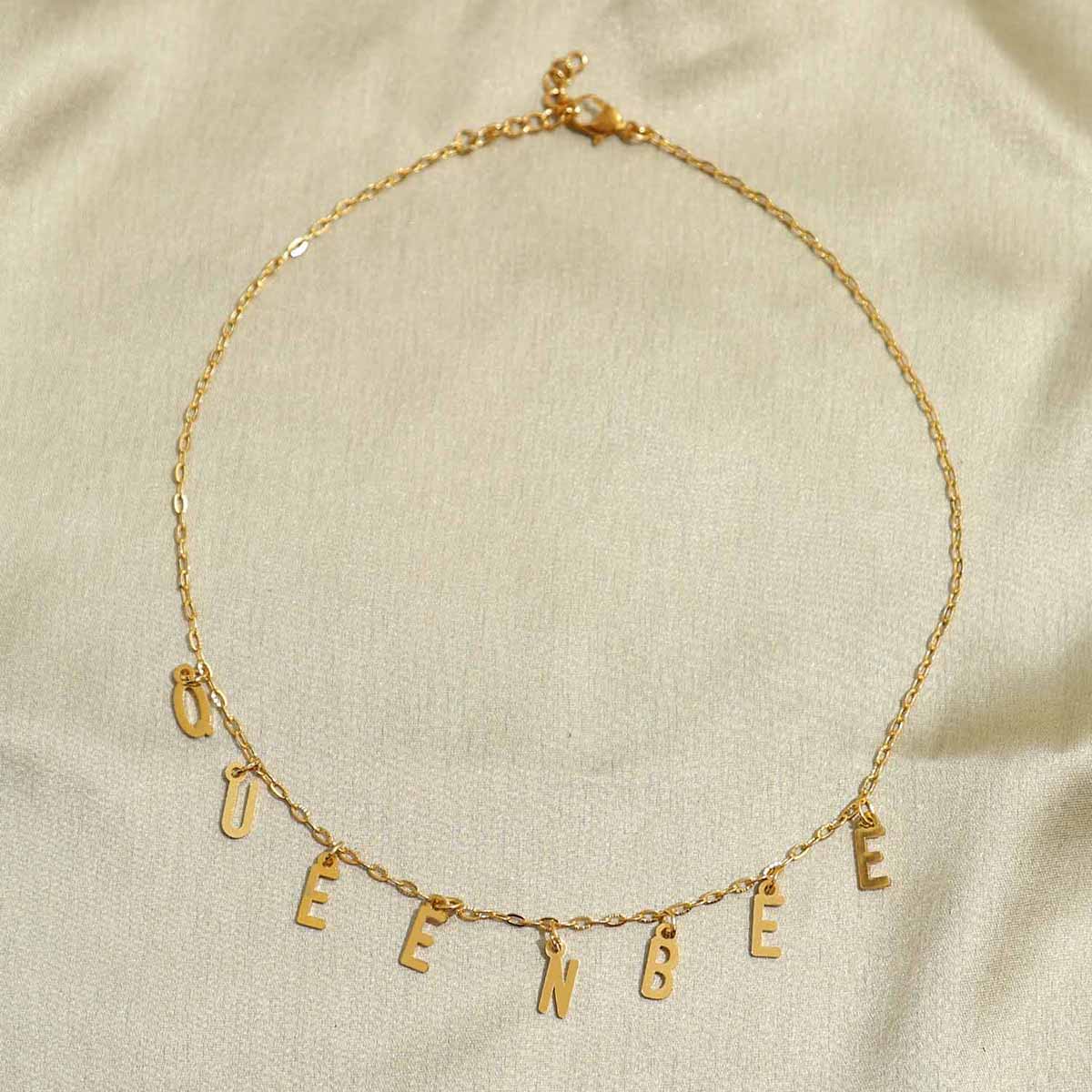 Buy Pipa Bella by Nykaa Fashion Queen Bee Initial Charm Necklace Online