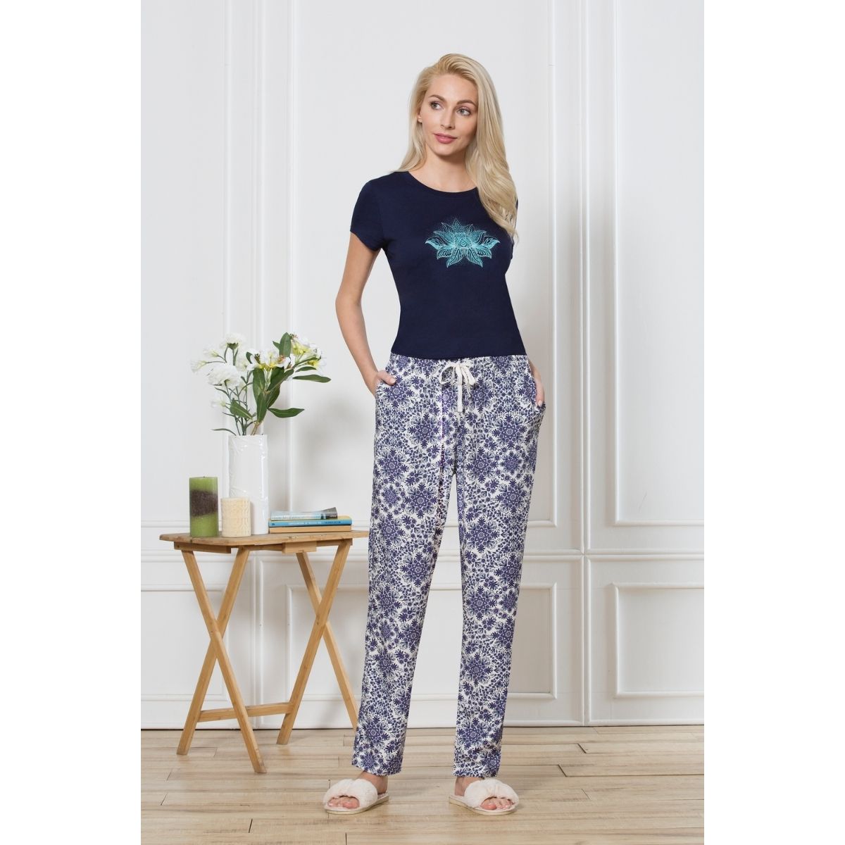 Buy Van Heusen Women Functional Pocket & Ultra Soft Lounge Pyjamas ...