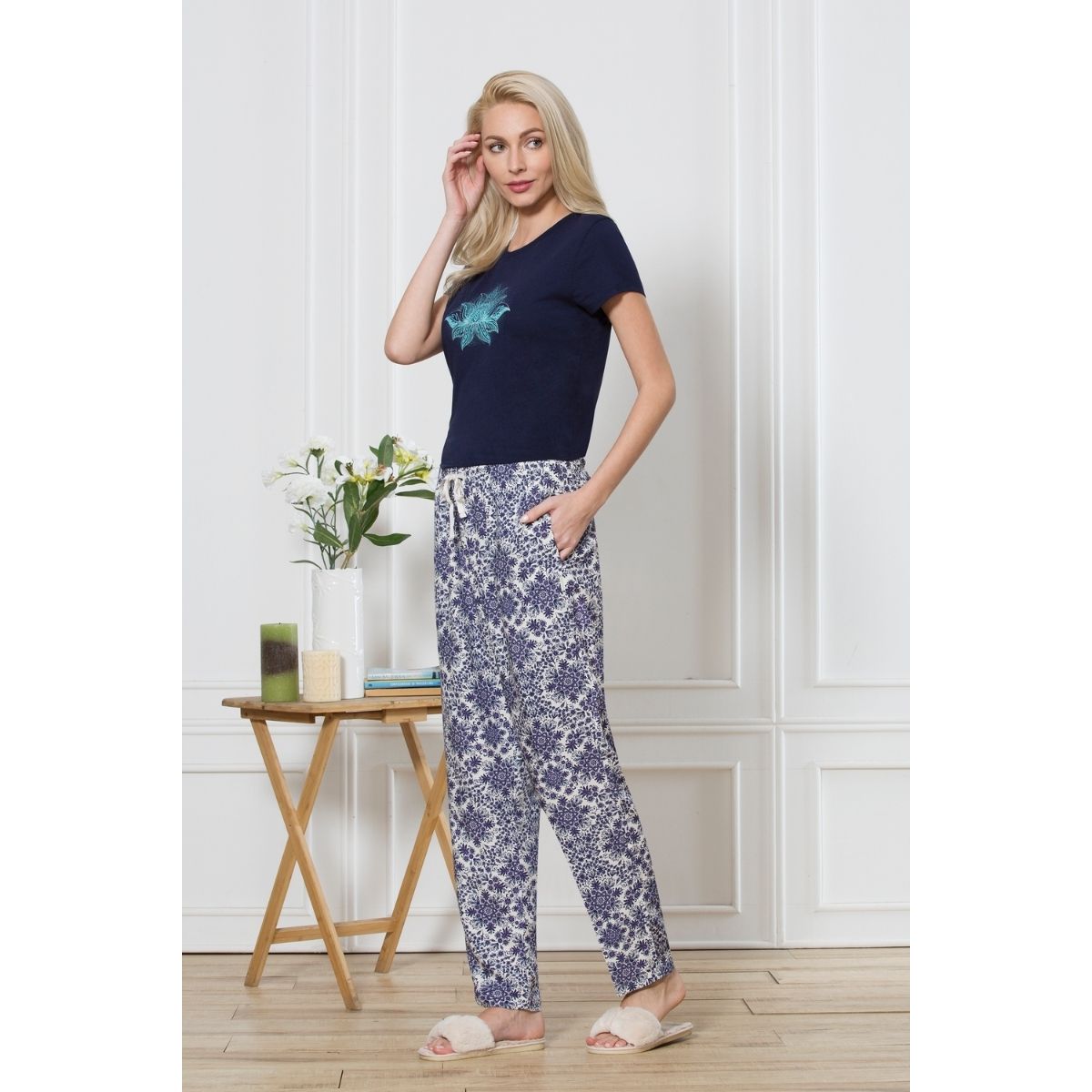 Buy Van Heusen Women Functional Pocket & Ultra Soft Lounge Pyjamas ...
