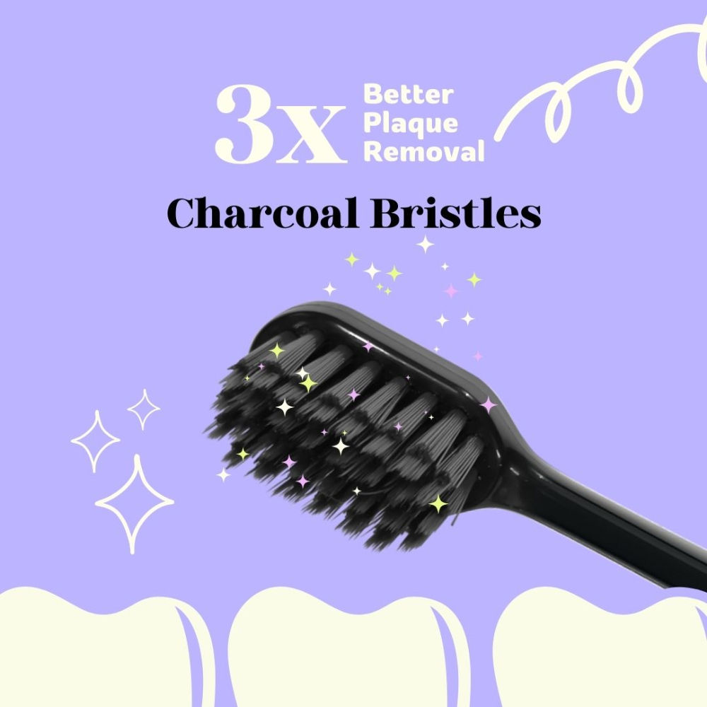 Buy Winston Sonic Electric Toothbrush With Charcoal Bristles - Black Online