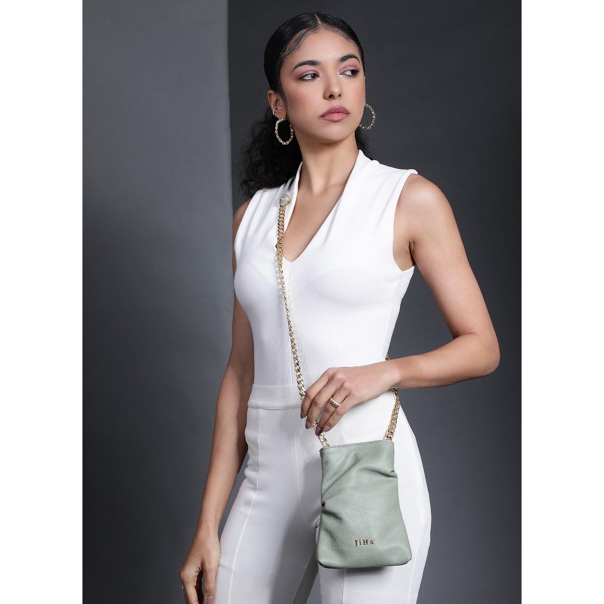 JiHa Sage Green Mini Basic Crossbody Sling Bag: Buy JiHa Sage Green Mini Basic Crossbody Sling ...
