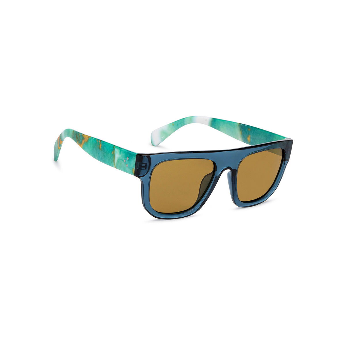 Vincent Chase Blue Brown Full Rim Wayfarer Polarized MARBLE COLLECTION ...