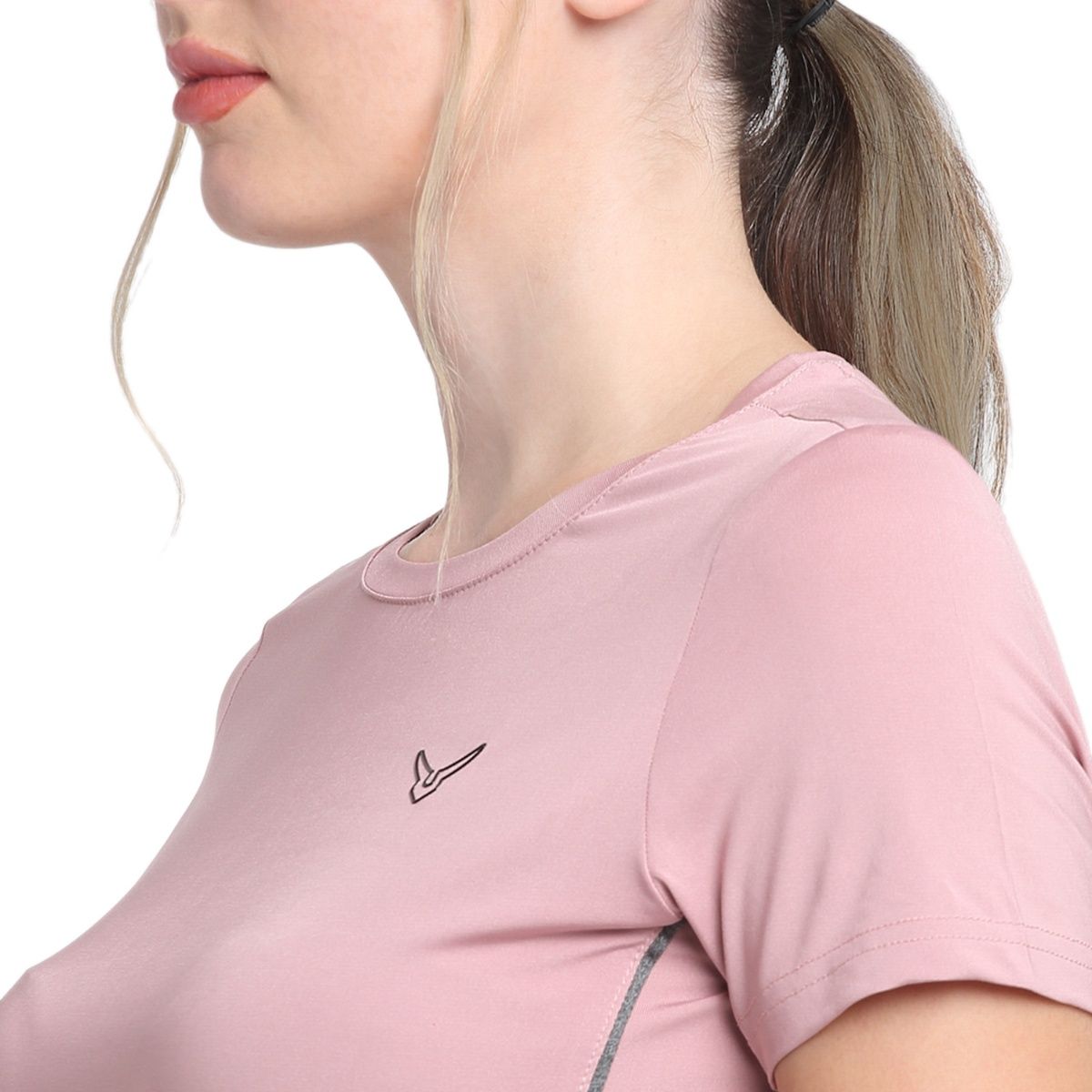 Buy INVINCIBLE Blush Womens Slim Fit T Shirt Online