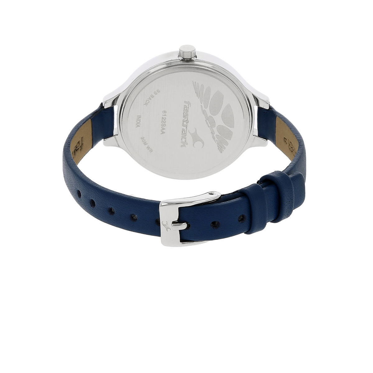 Buy Fastrack Bicolour Dial Blue Leather Strap Watch Online