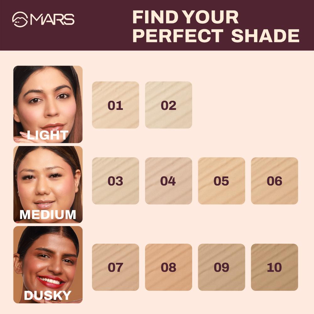 Buy MARS Zero Blend Weightless Foundation Online