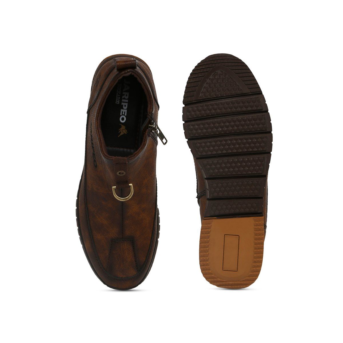 BUCKAROO: Jaripeo HULBART Premium Vegan Synthetic Brown Casual Shoes ...