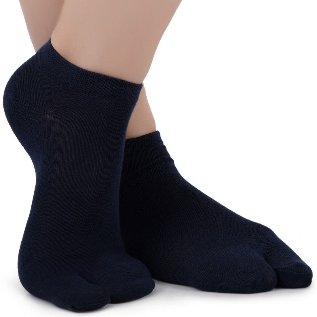 Buy NEXT2SKIN Women's Low Ankle Length Cotton Thumb Socks (Pack of 3) (Navyblue:Navyblue ...