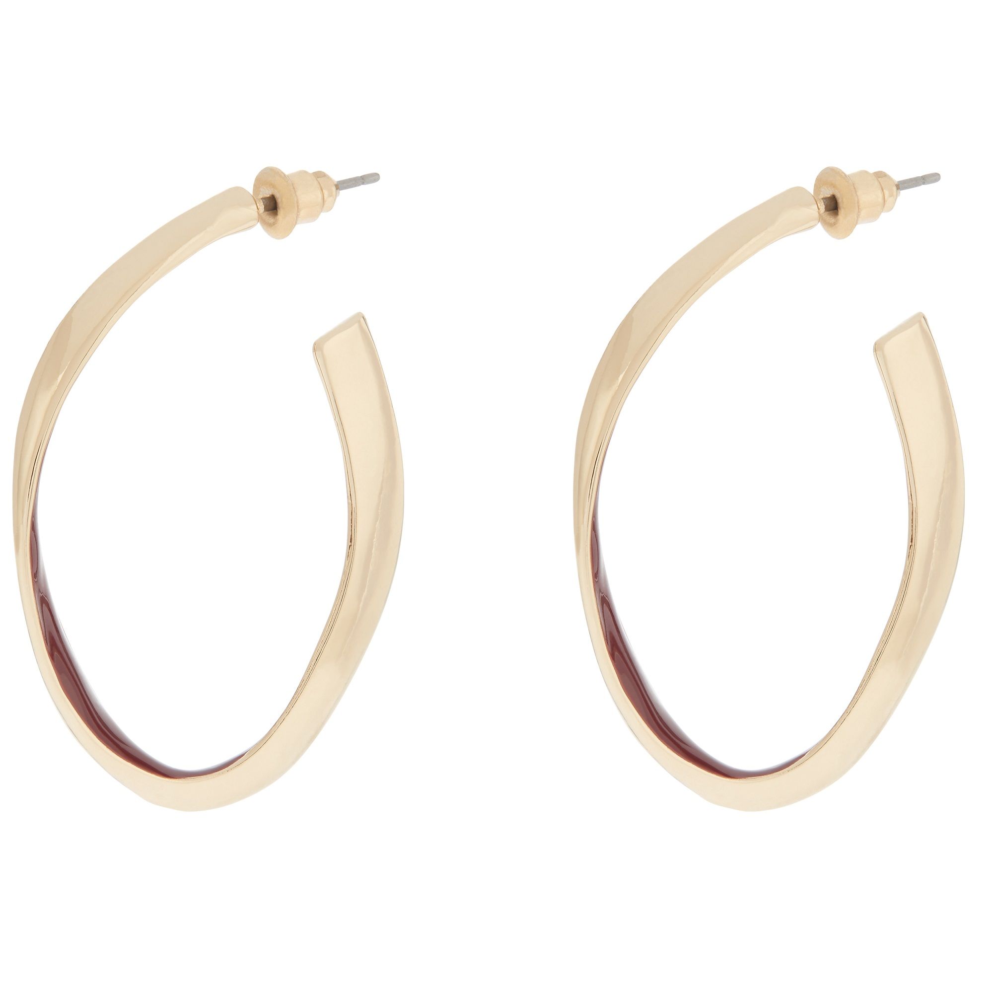 Buy Accessorize London Twisted Enamel Hoop Earrings Online