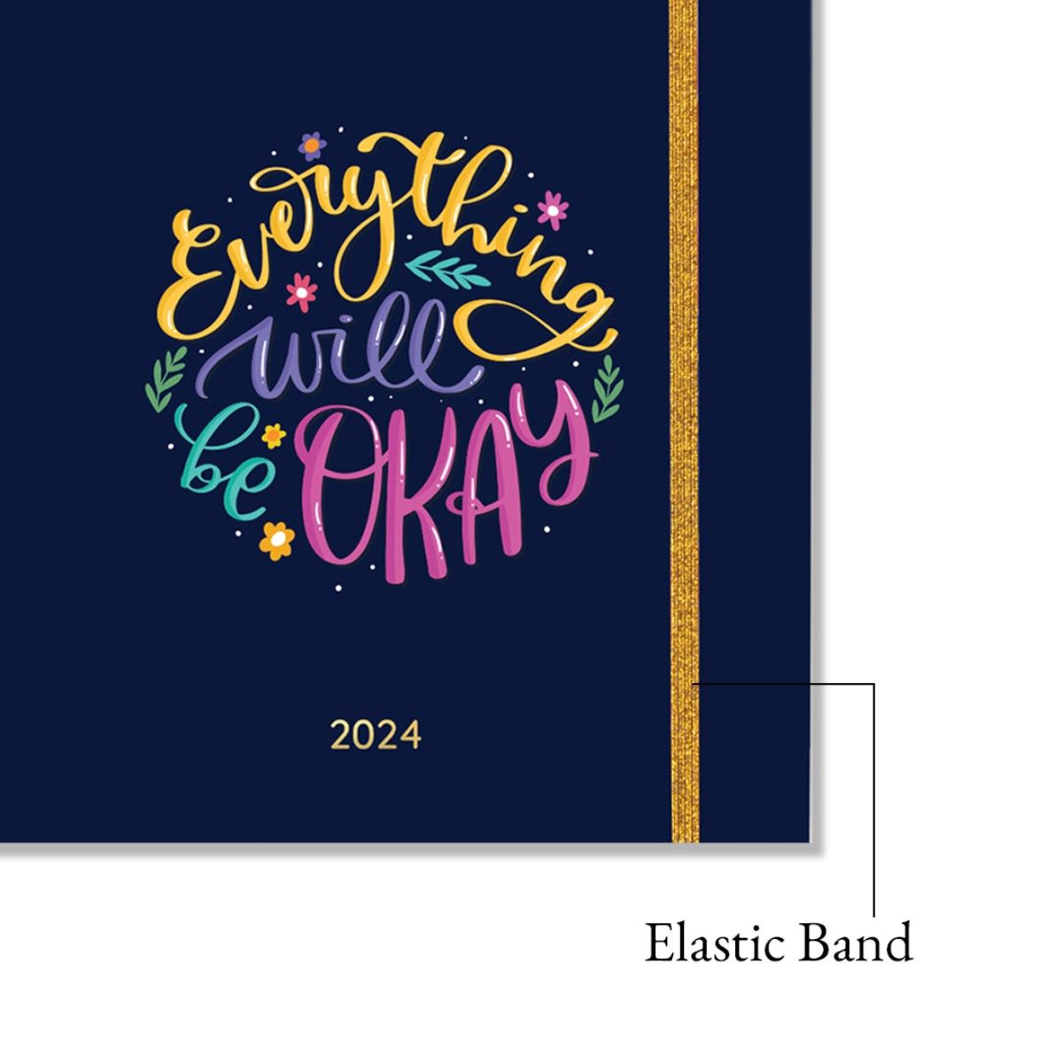 Buy Happywagon 2024 Everything Will Be Okay Wiro Wrap Planner Online