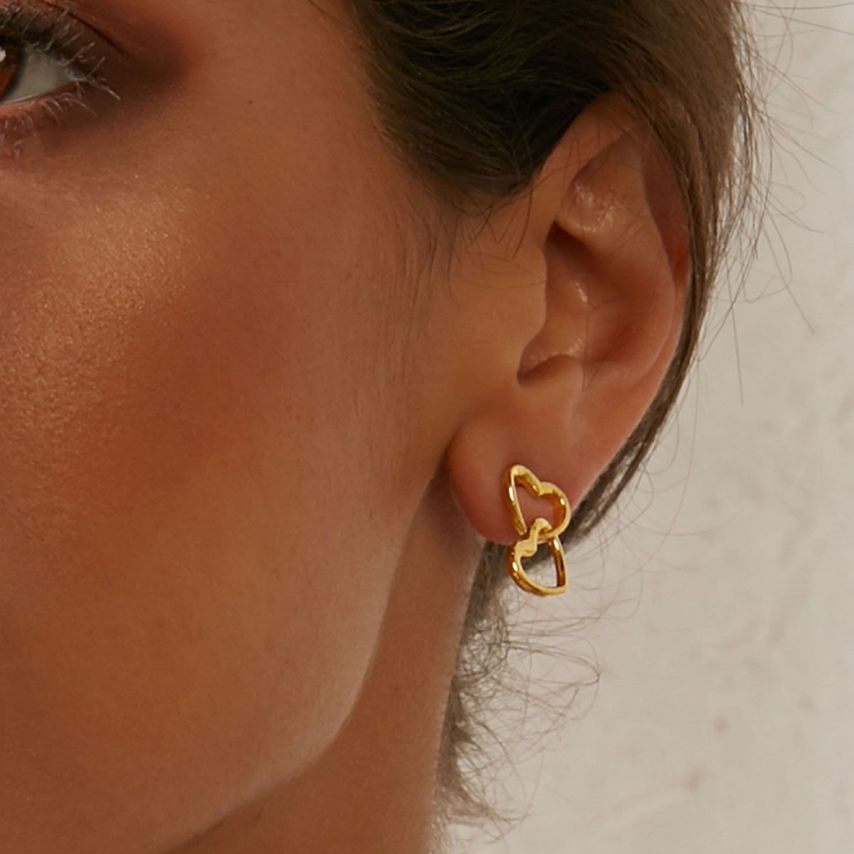 Buy Pipa Bella by Nykaa Fashion Dual Heart Tiny Earrings Online