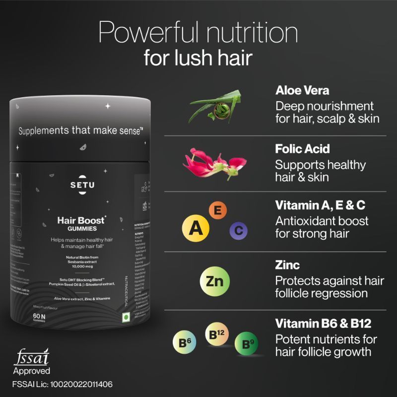 Setu Hair Boost Gummies: Buy Setu Hair Boost Gummies Online at Best ...