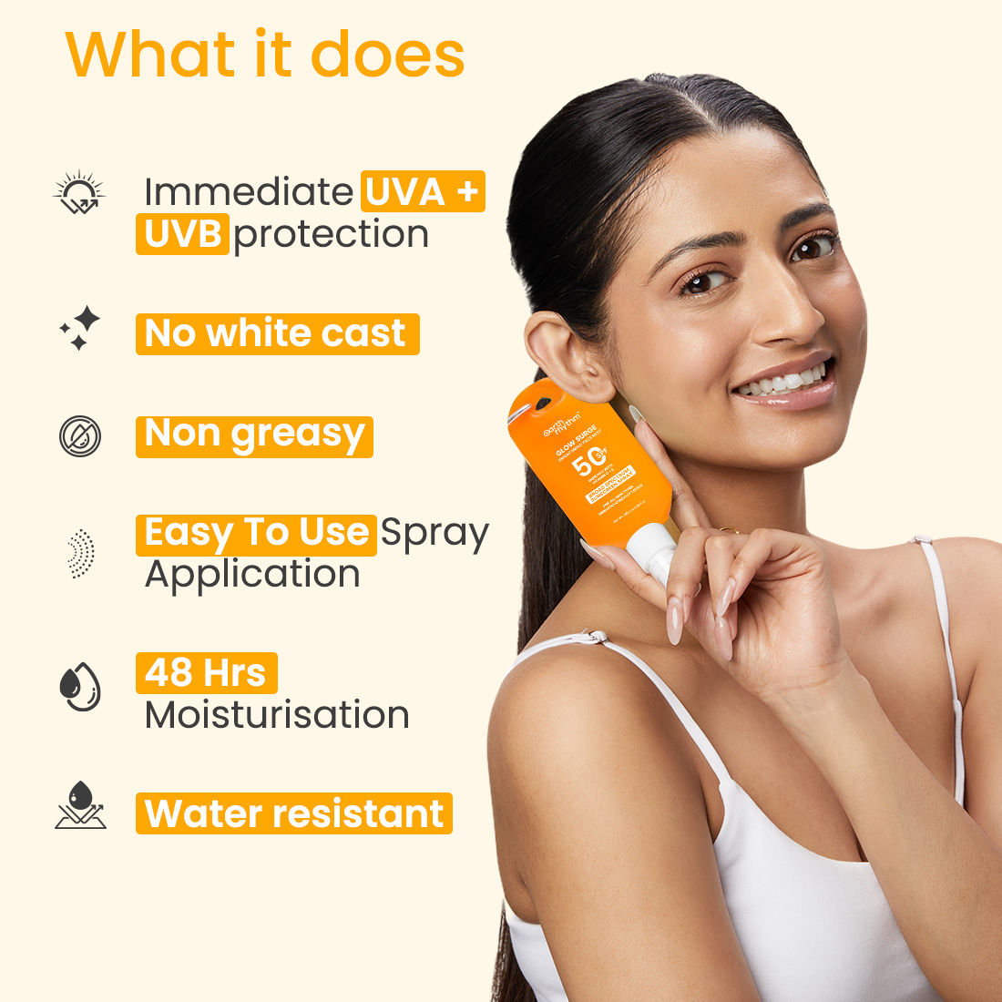 Buy Earth Rhythm Glow Surge Sunscreen Spray SPF 50 Online