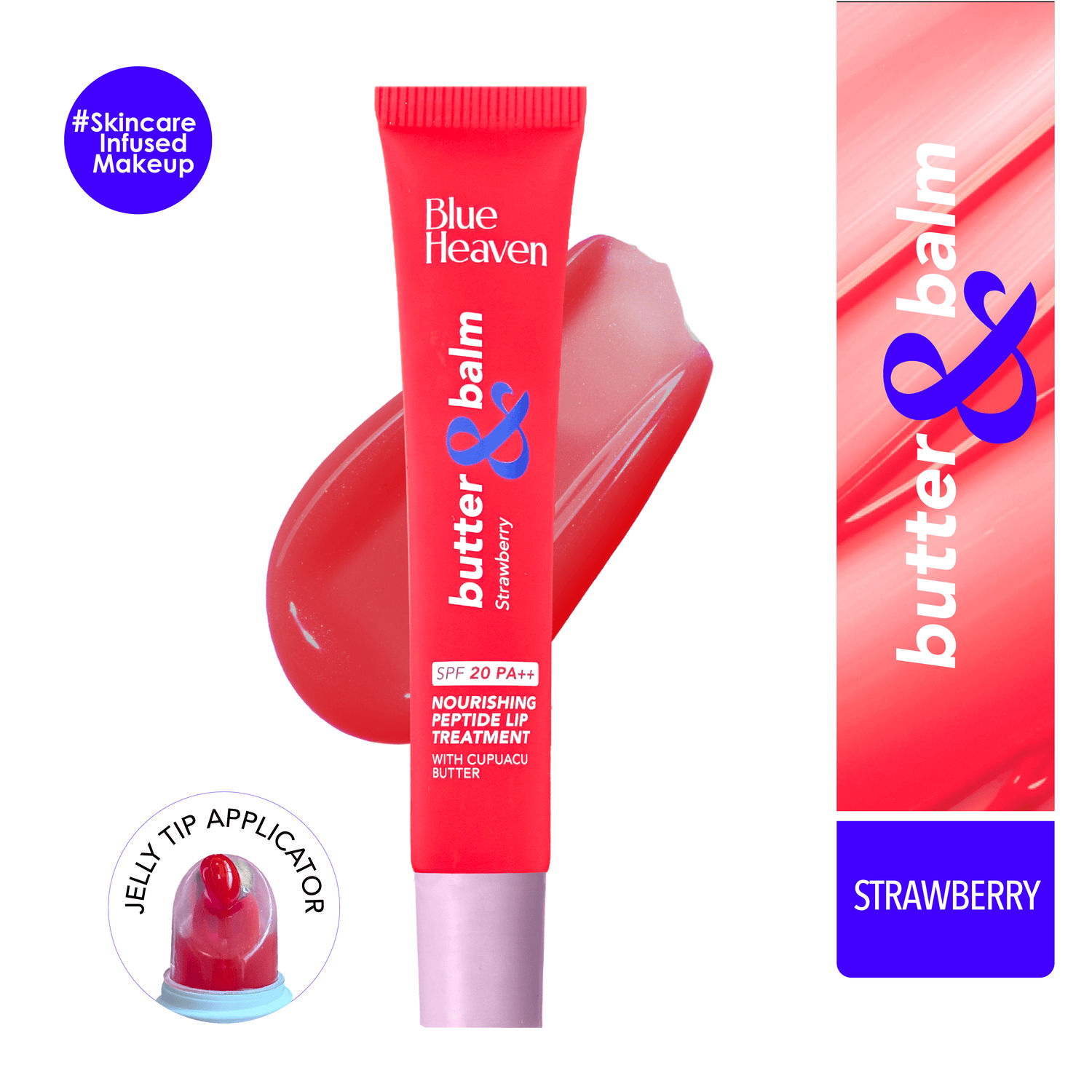 Buy Blue Heaven Butter & Balm Tinted Lip Balm with spf 20 PA++ Infused ...
