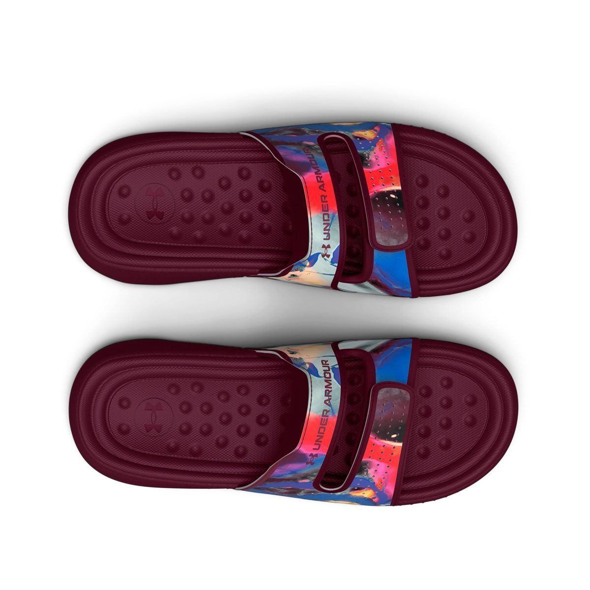 Buy Under Armour Women W Ansa Studio Graphic Sliders Burgundy Online