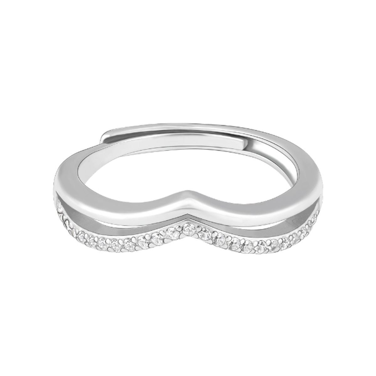 Buy GIVA Sterling Silver Layered Heap Ring for Womens and Girls Online