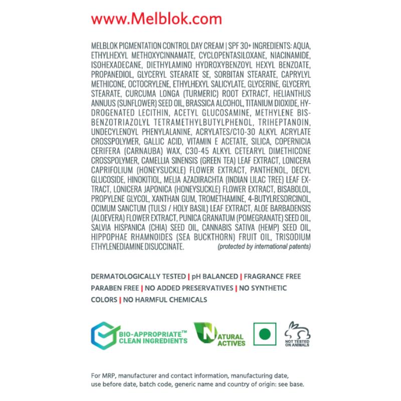 Buy Melblok Pigmentation Control Day Cream, SPF 30+ Online