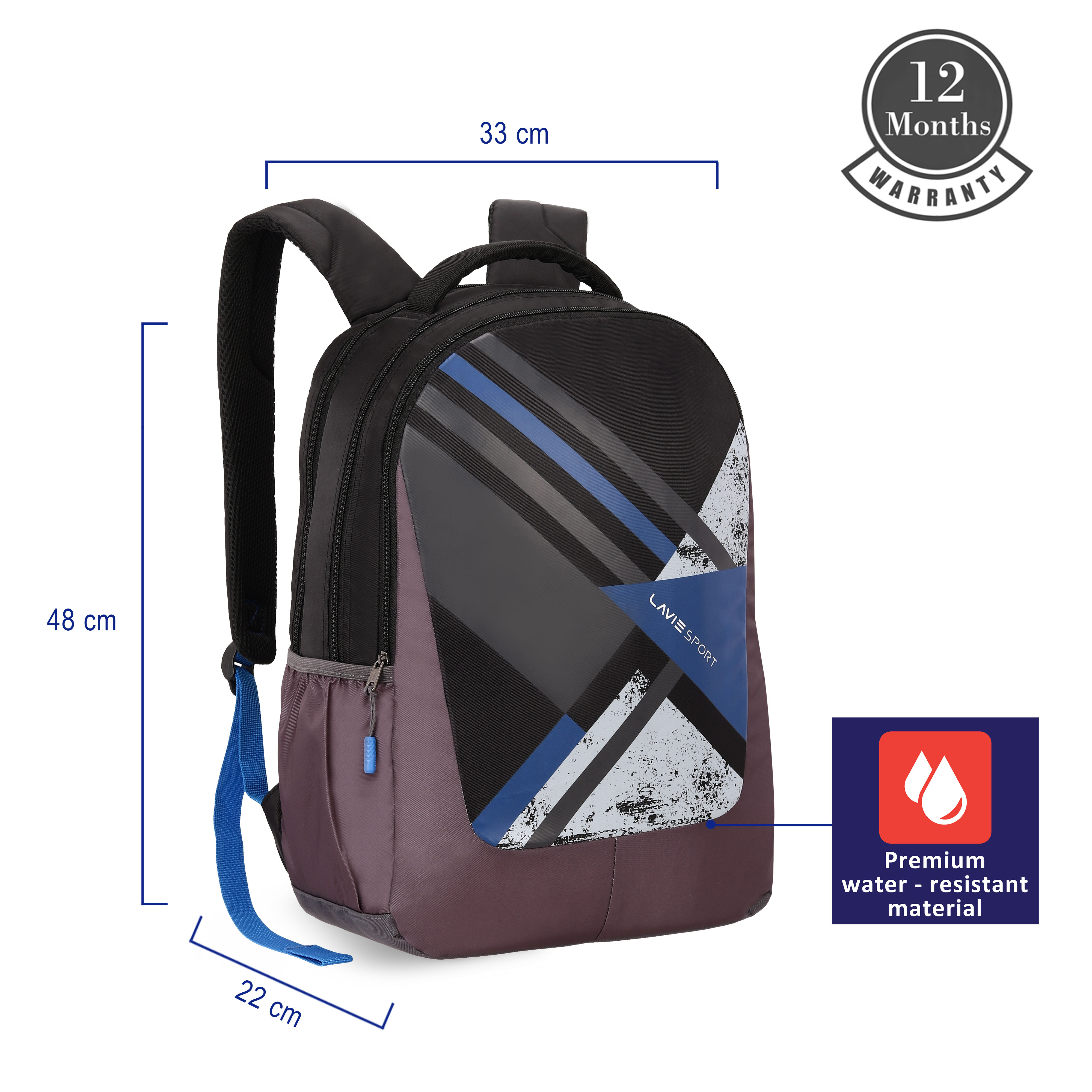 Lavie Black Flip Backpack: Buy Lavie Black Flip Backpack Online at Best ...