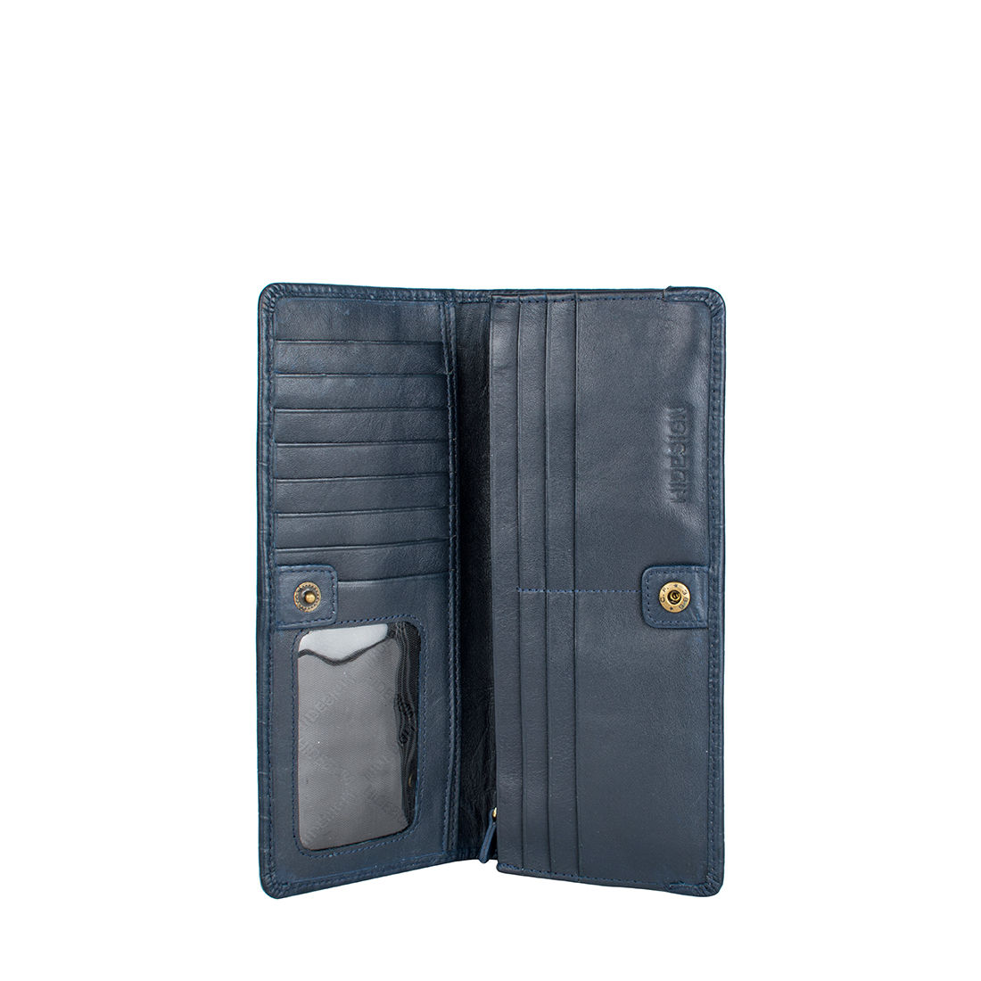 Buy Hidesign Carly W2 (Rf) Blue Wallet Online