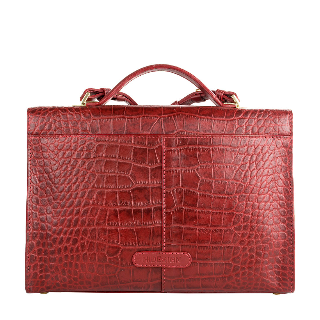 Buy Hidesign Stampa 01 Red Messenger Bag Online