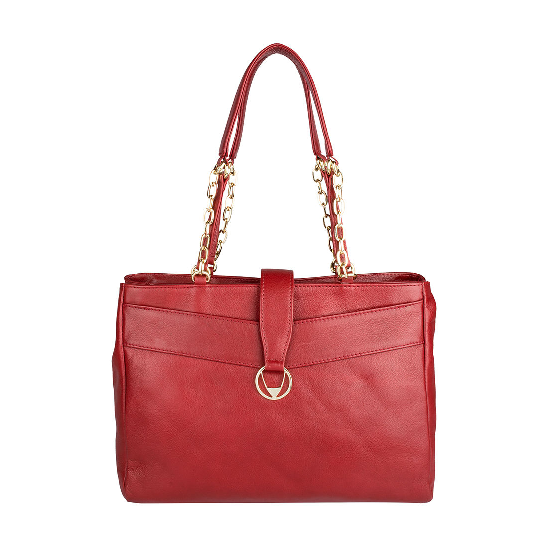 Buy Hidesign Azha 01 Red Hand Bag Online