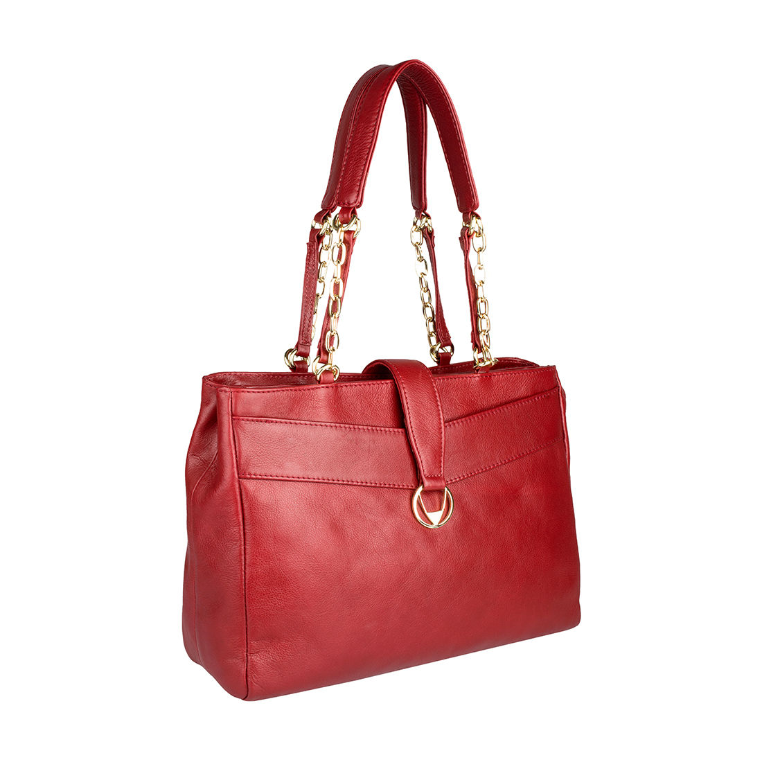 Buy Hidesign Azha 01 Red Hand Bag Online