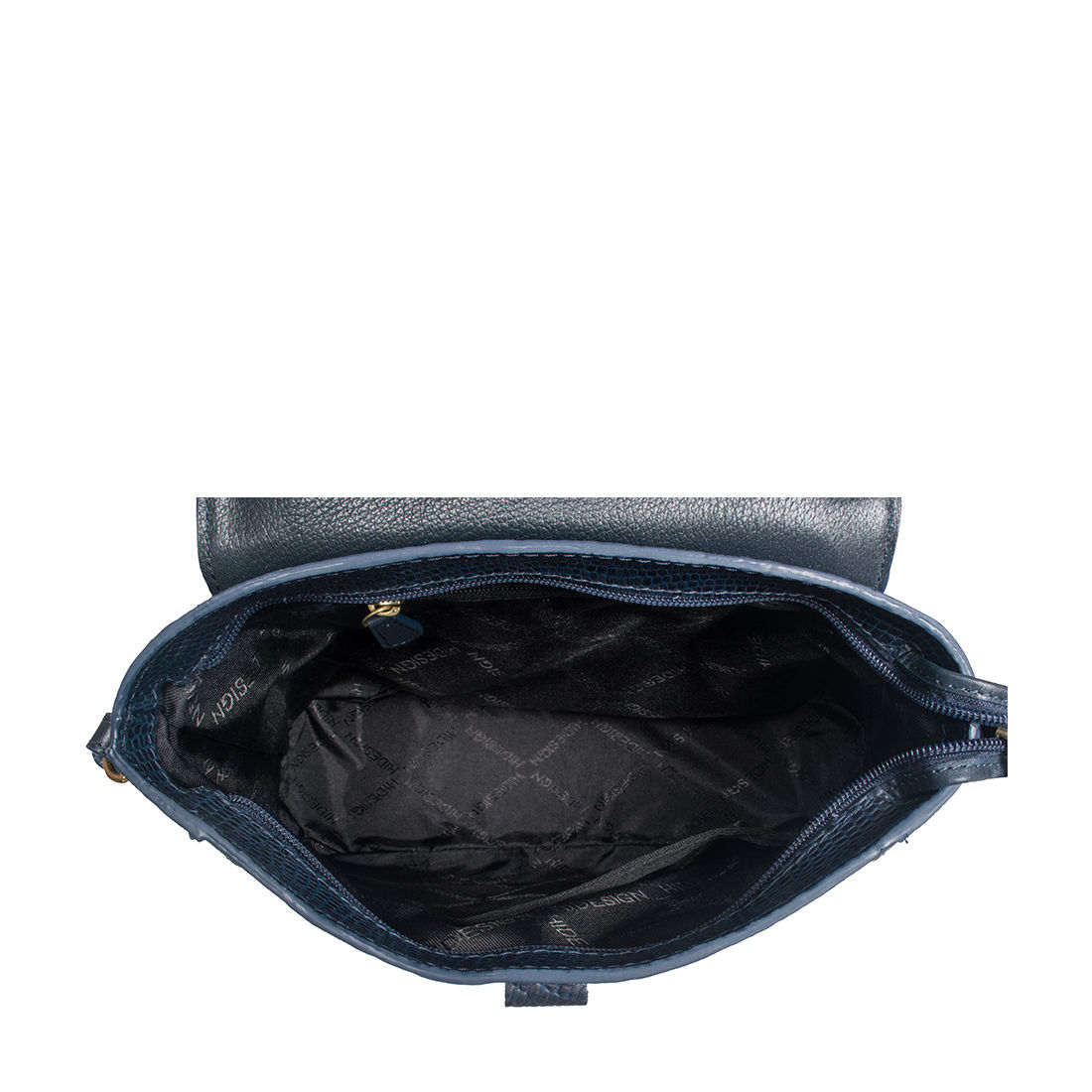 Buy Hidesign Taurus 02 Blue Shoulder Bag Online