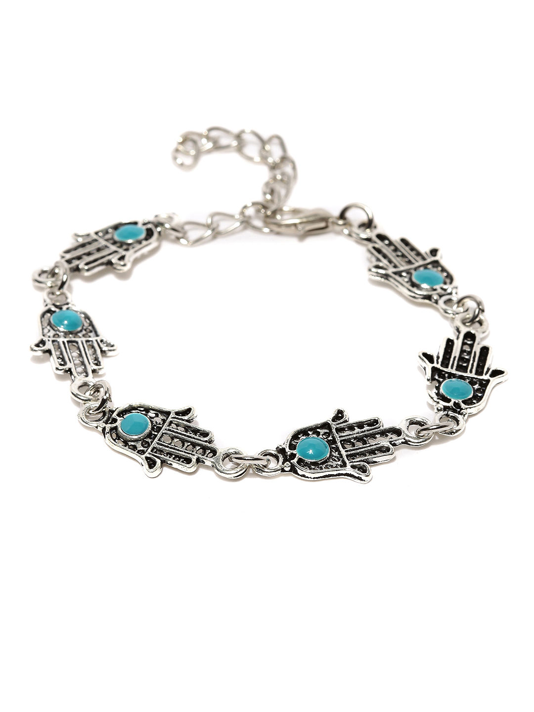 Buy Toniq Blue Hand Of Fatima Bracelet Online