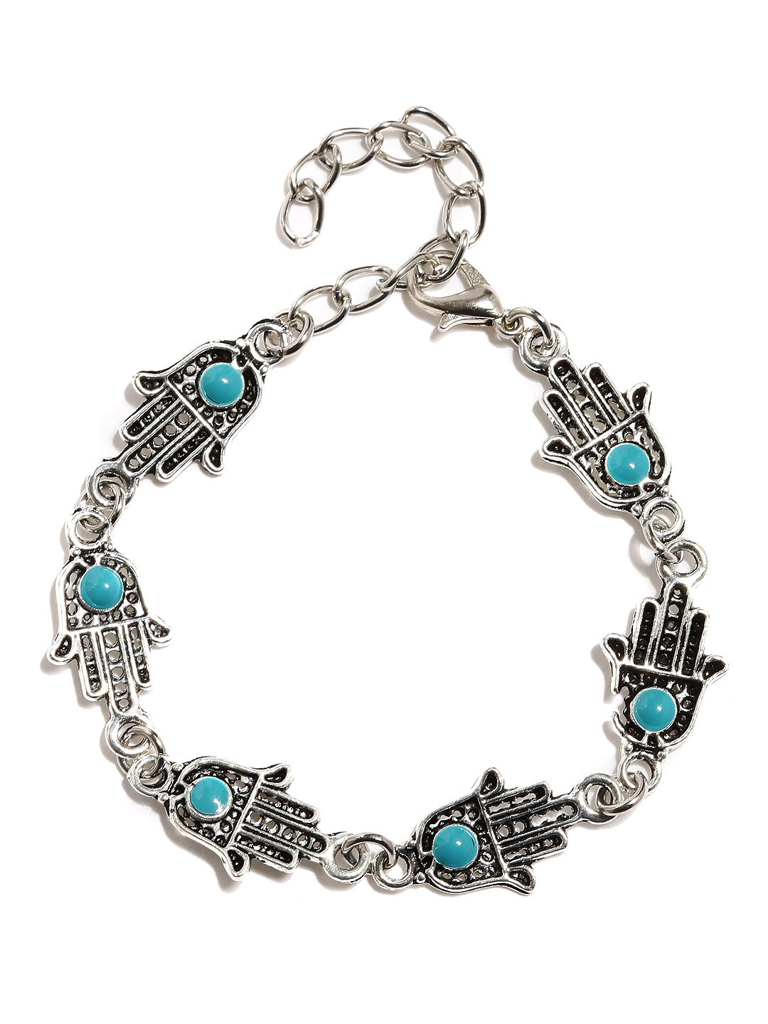 Buy Toniq Blue Hand Of Fatima Bracelet Online