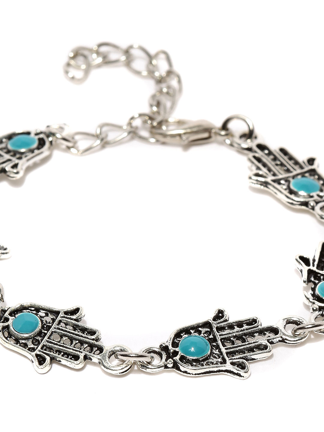 Buy Toniq Blue Hand Of Fatima Bracelet Online