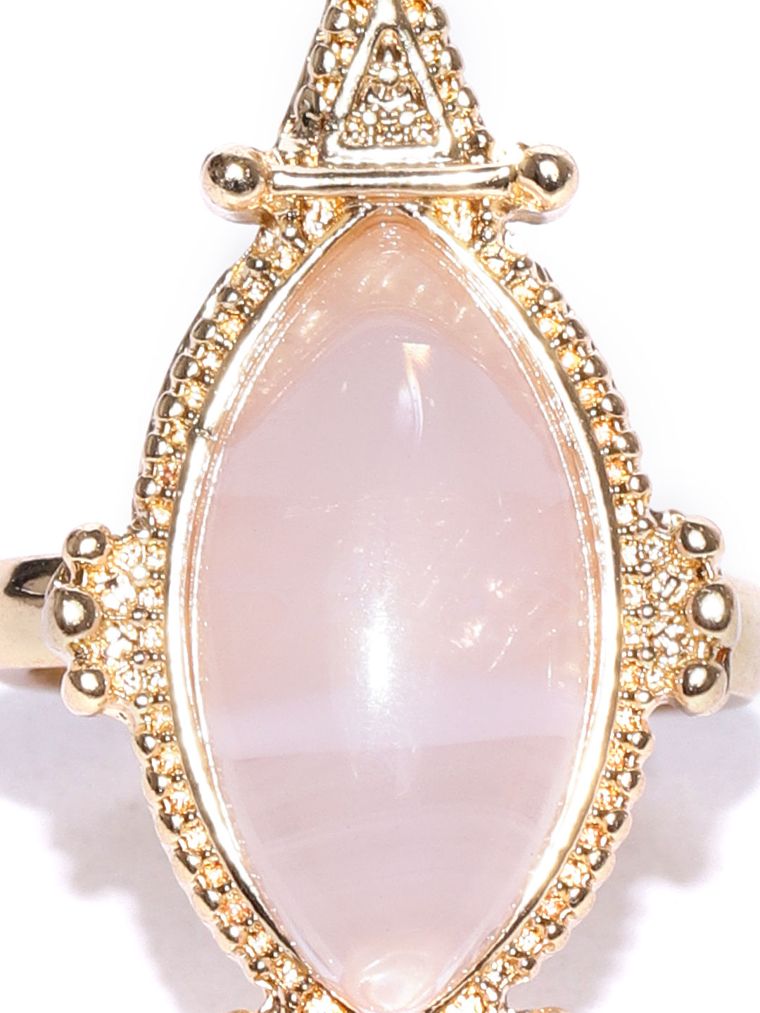 Toniq Peach Colored Stone-Studded Ring: Buy Toniq Peach Colored Stone-Studded Ring Online at ...