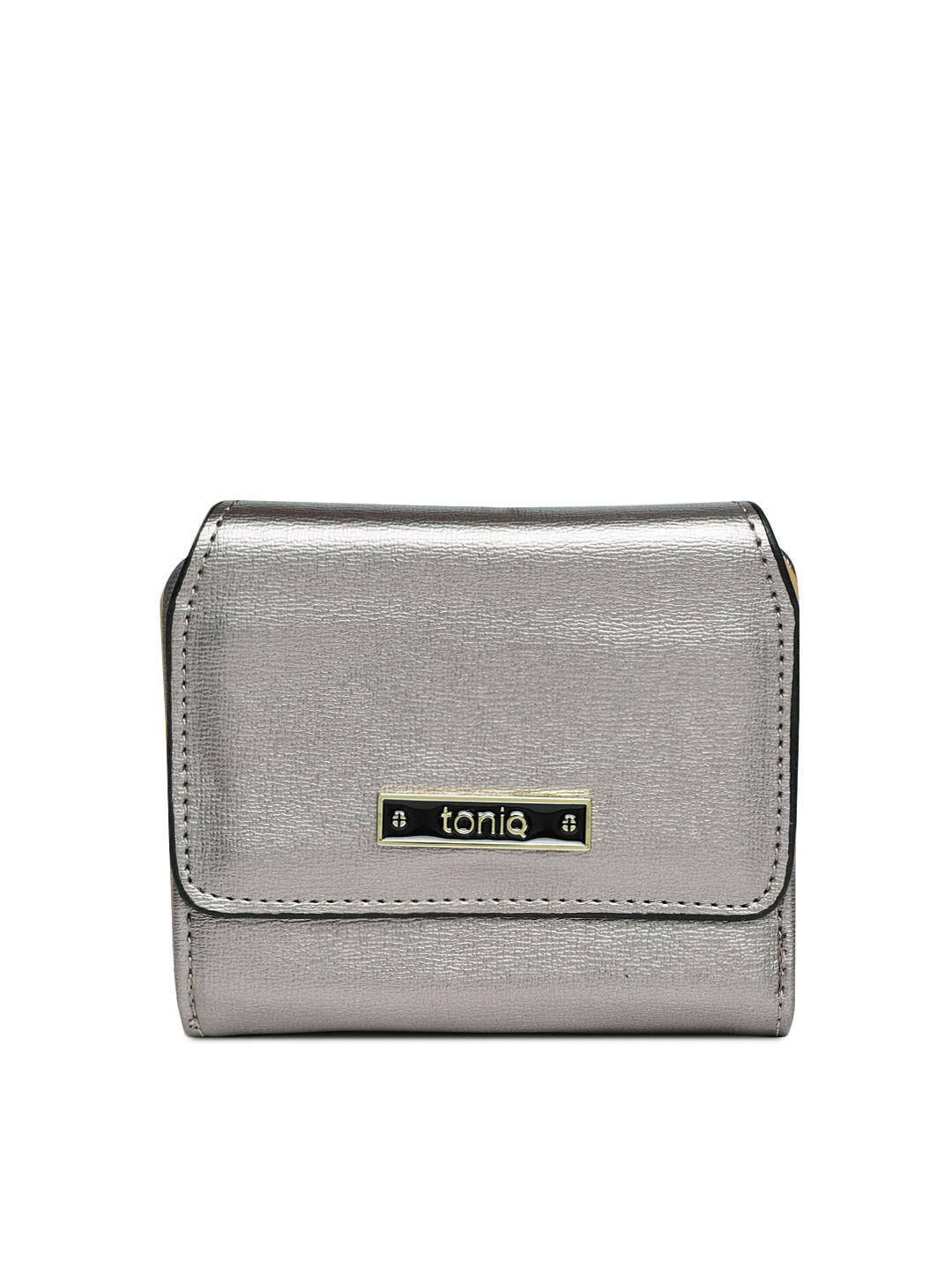 Buy Toniq Grainy Square Double Fold Wallet Online