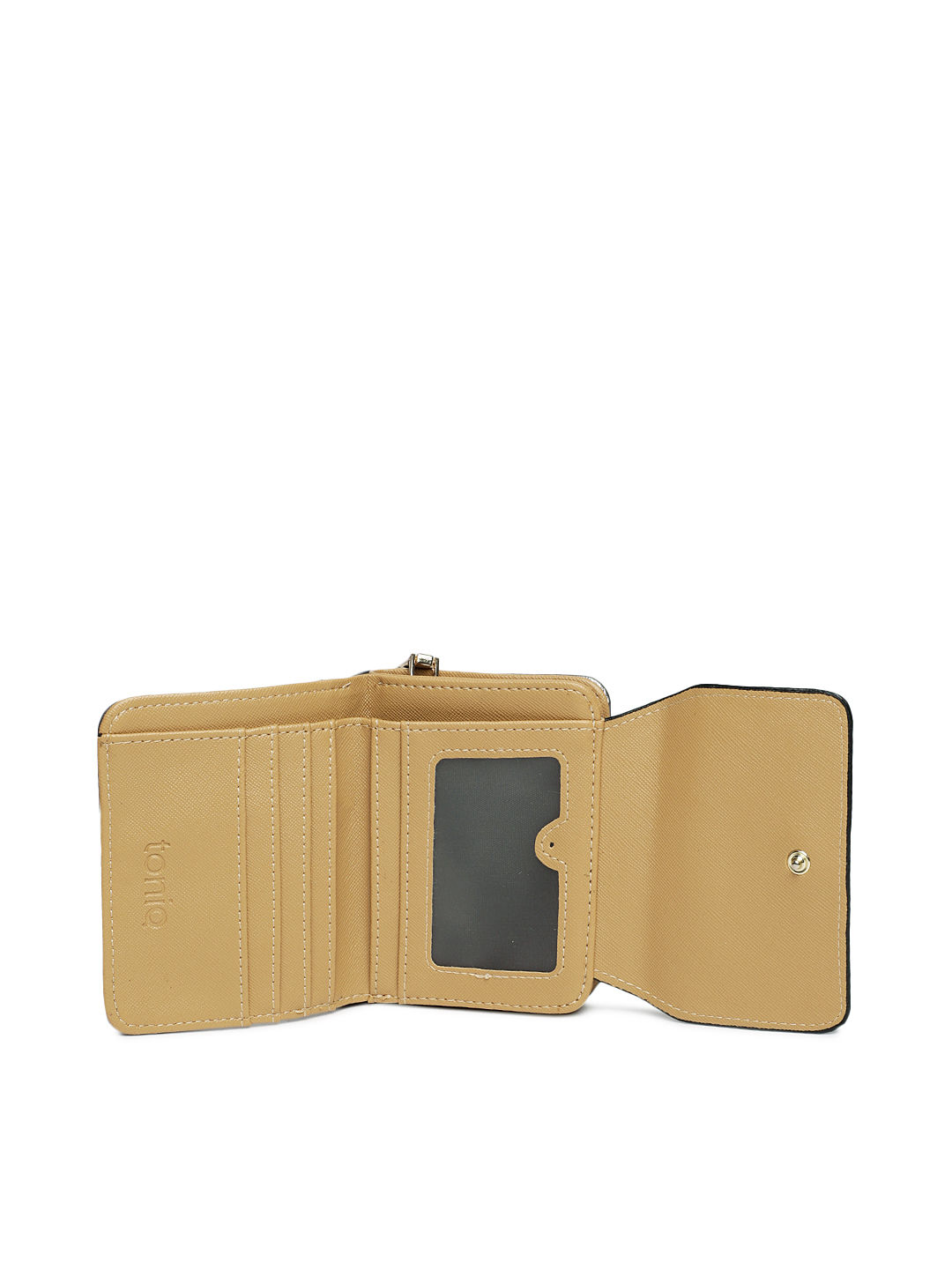 Buy Toniq Grainy Square Double Fold Wallet Online