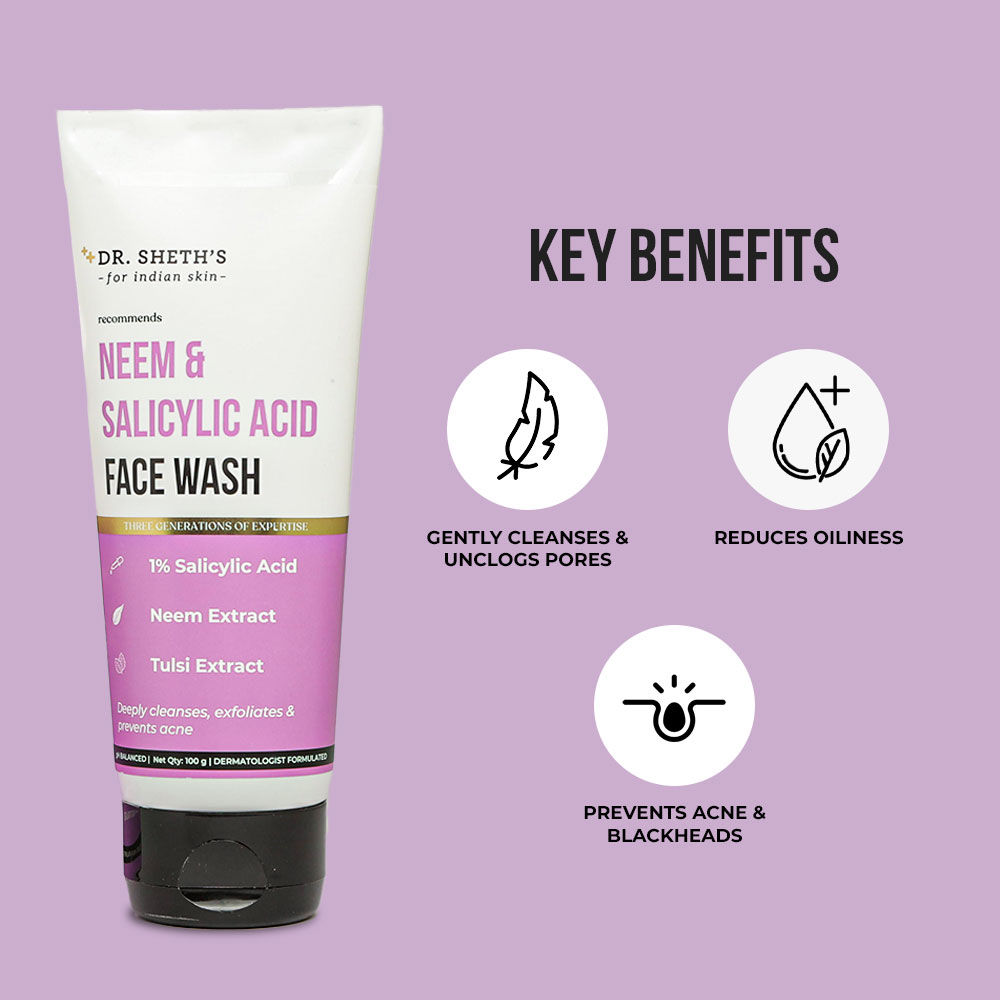 Dr. Sheth's Neem & Salicylic Acid Face Wash: Buy Dr. Sheth's Neem ...