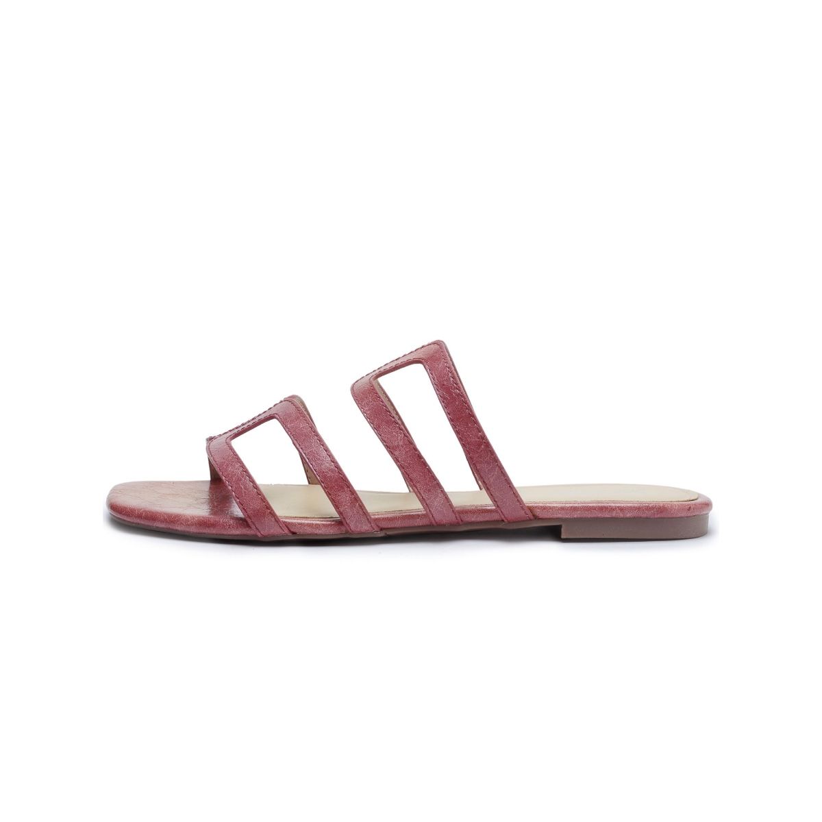 Mode By Red Tape Solid Pink Open Toe Flats: Buy Mode By Red Tape Solid ...