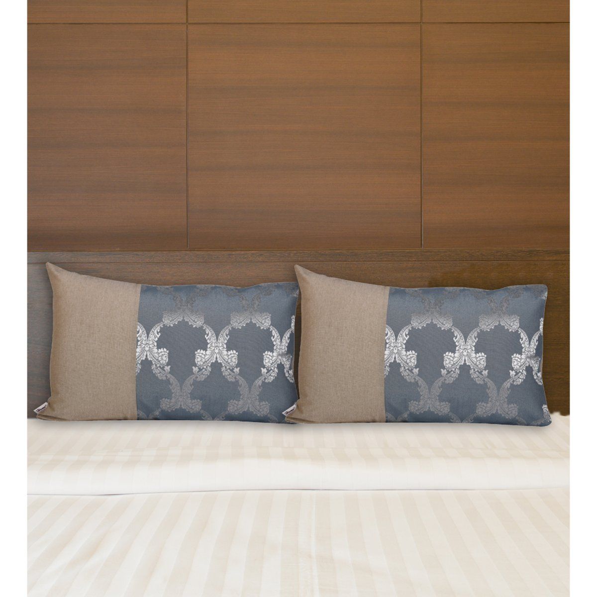 Sivya by Home Cotton Pillow Cover 18x27 Inch, Grey Pack of 2: Buy Sivya ...