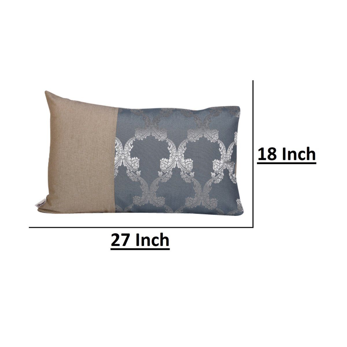 Sivya by Home Cotton Pillow Cover 18x27 Inch, Grey Pack of 2: Buy Sivya ...