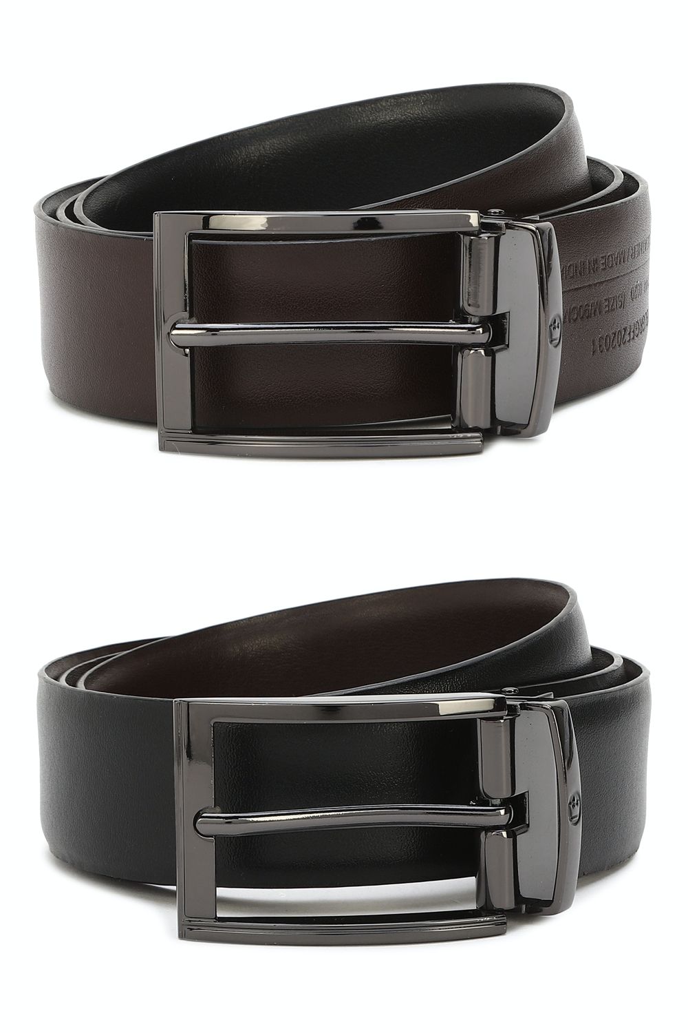 Louis Philippe Black Reversible Belt (lpblgrgff202031): Buy Louis ...