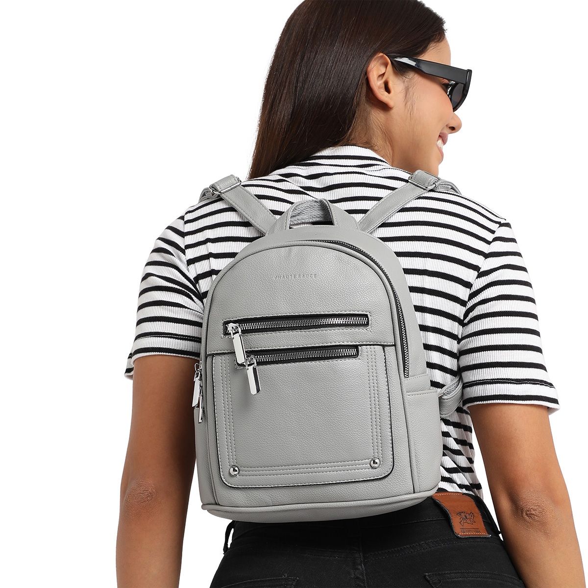 Buy Haute Sauce The Utility Mini Backpack - Grey Online