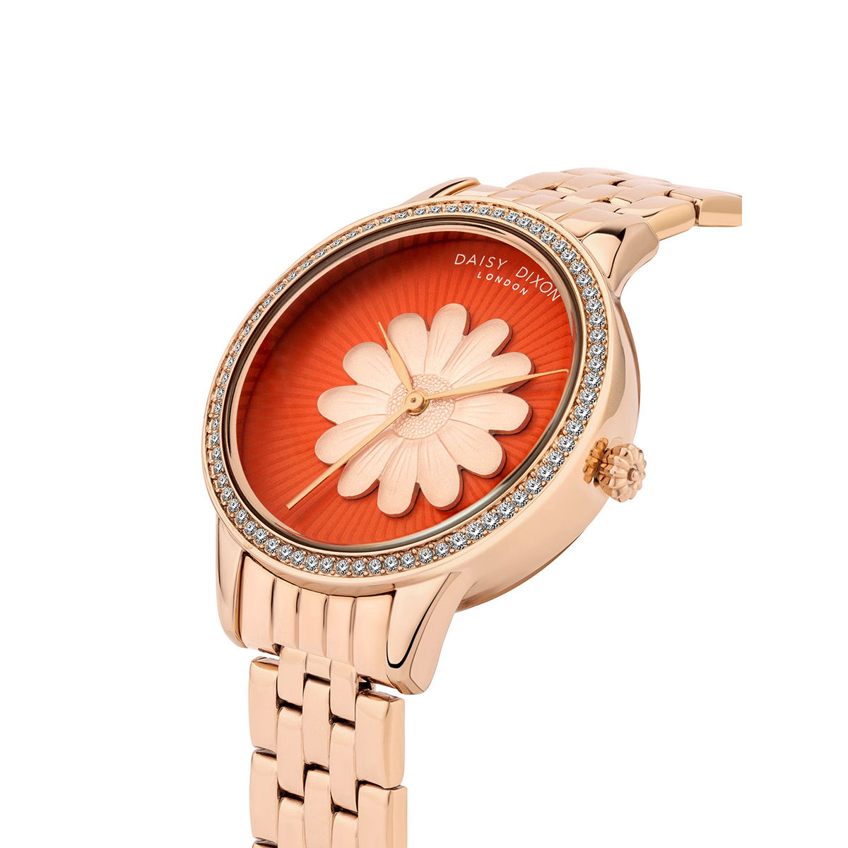 Buy Daisy Dixon Womens Orange Dial with Daisy Dial Lily Analog Watch ...