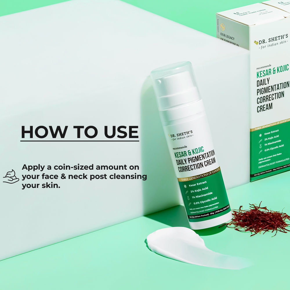 Dr. Sheth's Kesar & Kojic Daily Pigmentation Correction Cream: Buy Dr ...