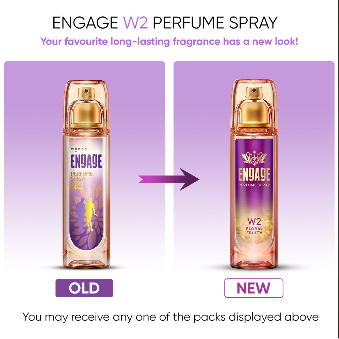 Buy Engage W2 Perfume Spray For Women, Floral & Fruity, Skin Friendly ...