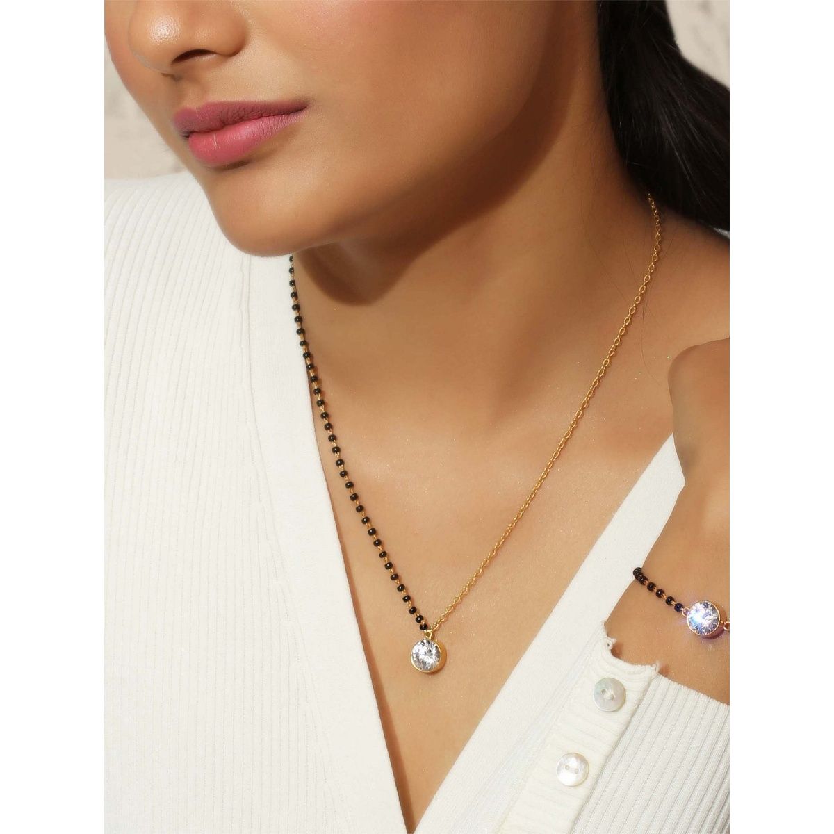 Unniyarcha Silver Exquisite Mangalsutra Necklace: Buy Unniyarcha Silver ...