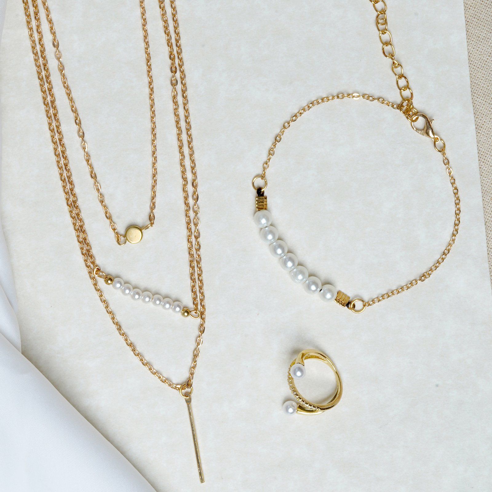 Buy Joker & Witch Cosmo Pearl Jewelry Set For Women Online