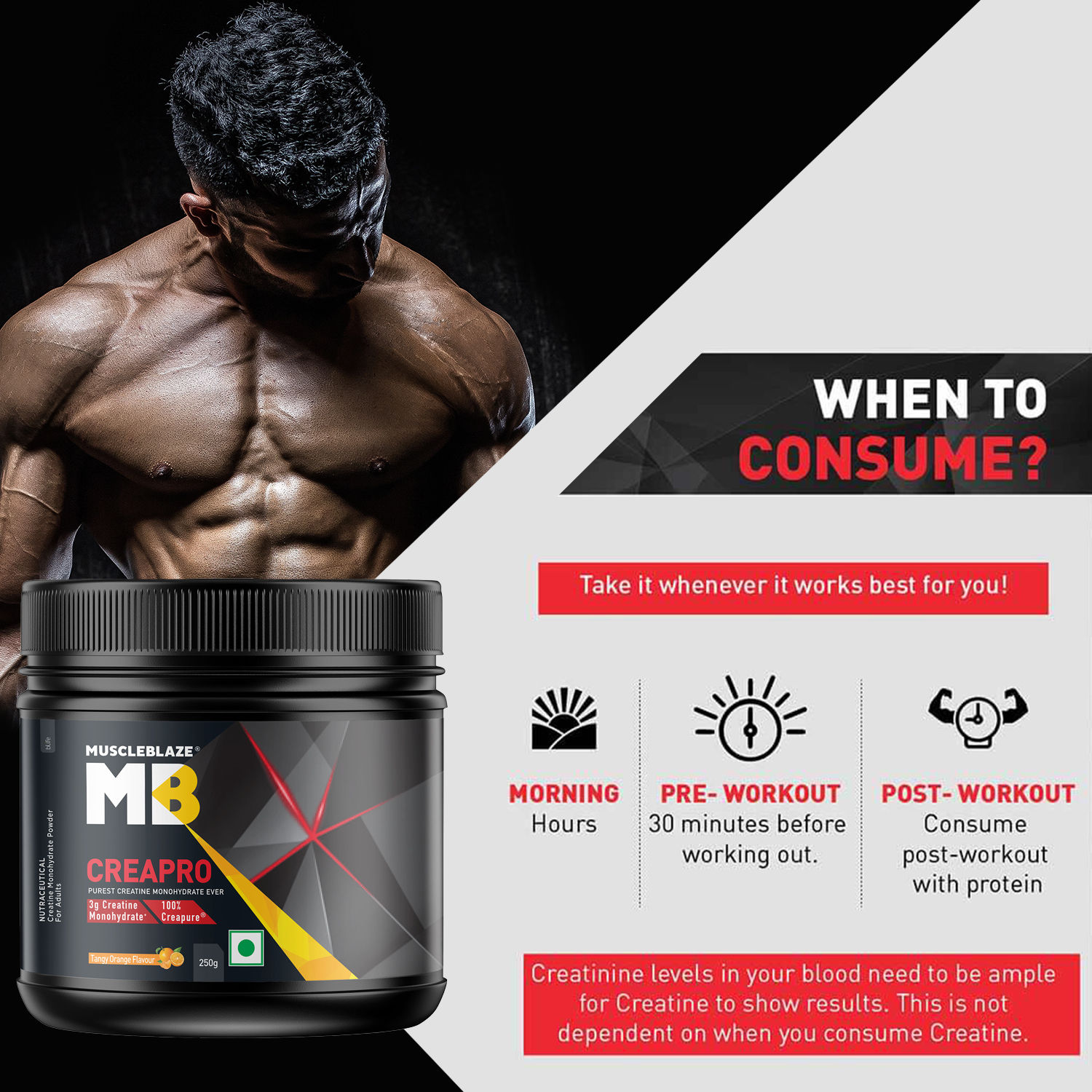 Muscleblaze Creapro Creatine Tangy Orange Buy Muscleblaze Creapro