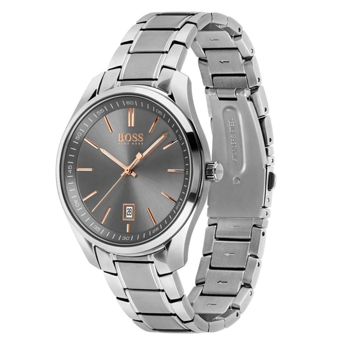 Buy Boss CIRCUIT Analog Grey Round Men Watch - 1513849 (M)(M) Online