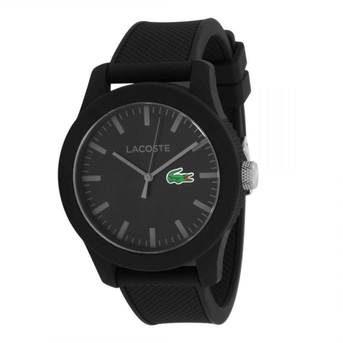 Buy Lacoste L.12.12 Analog Black Round Men Watch - 2000956 (M) Online