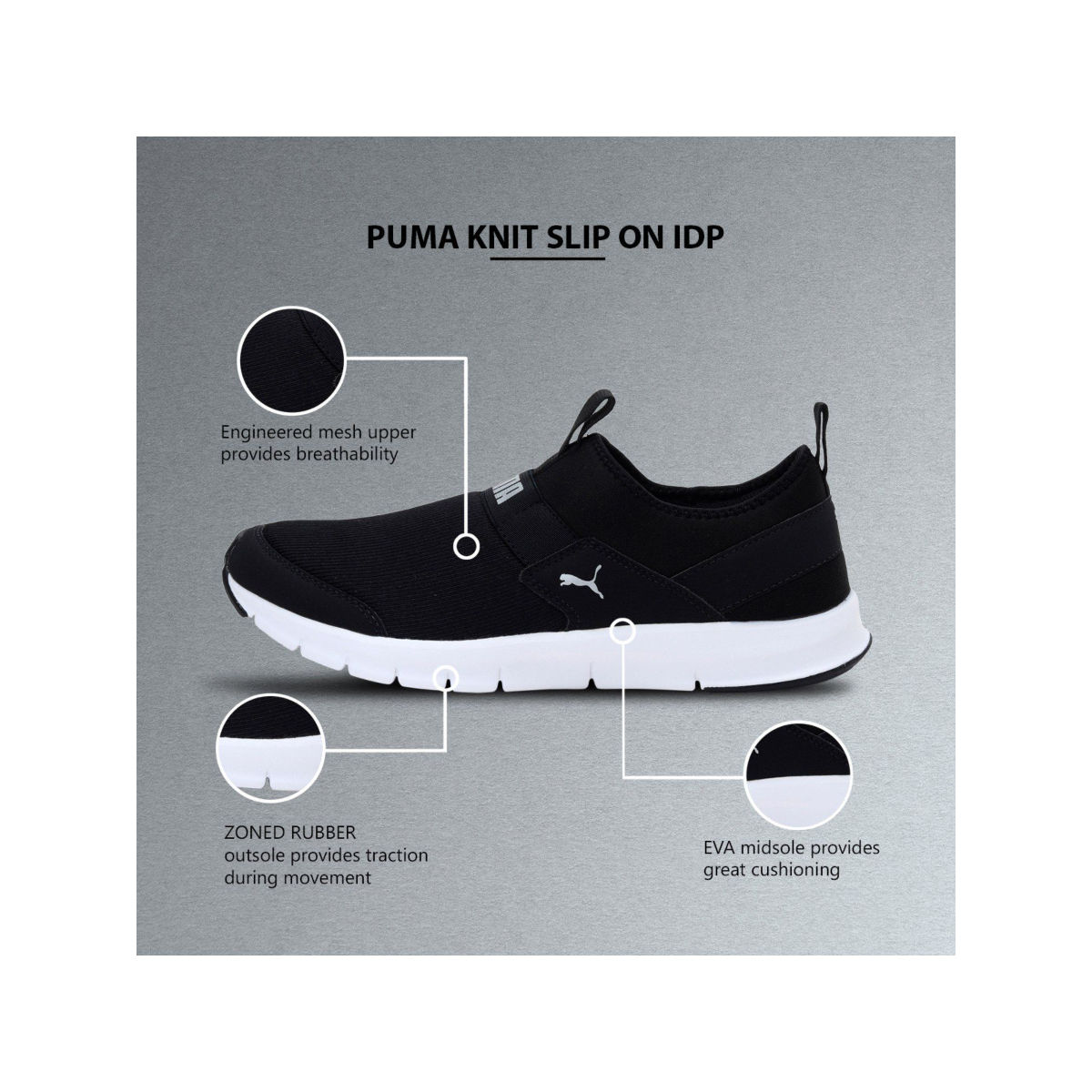 Buy Puma Men Puma Knit Slip On Running Shoes Online