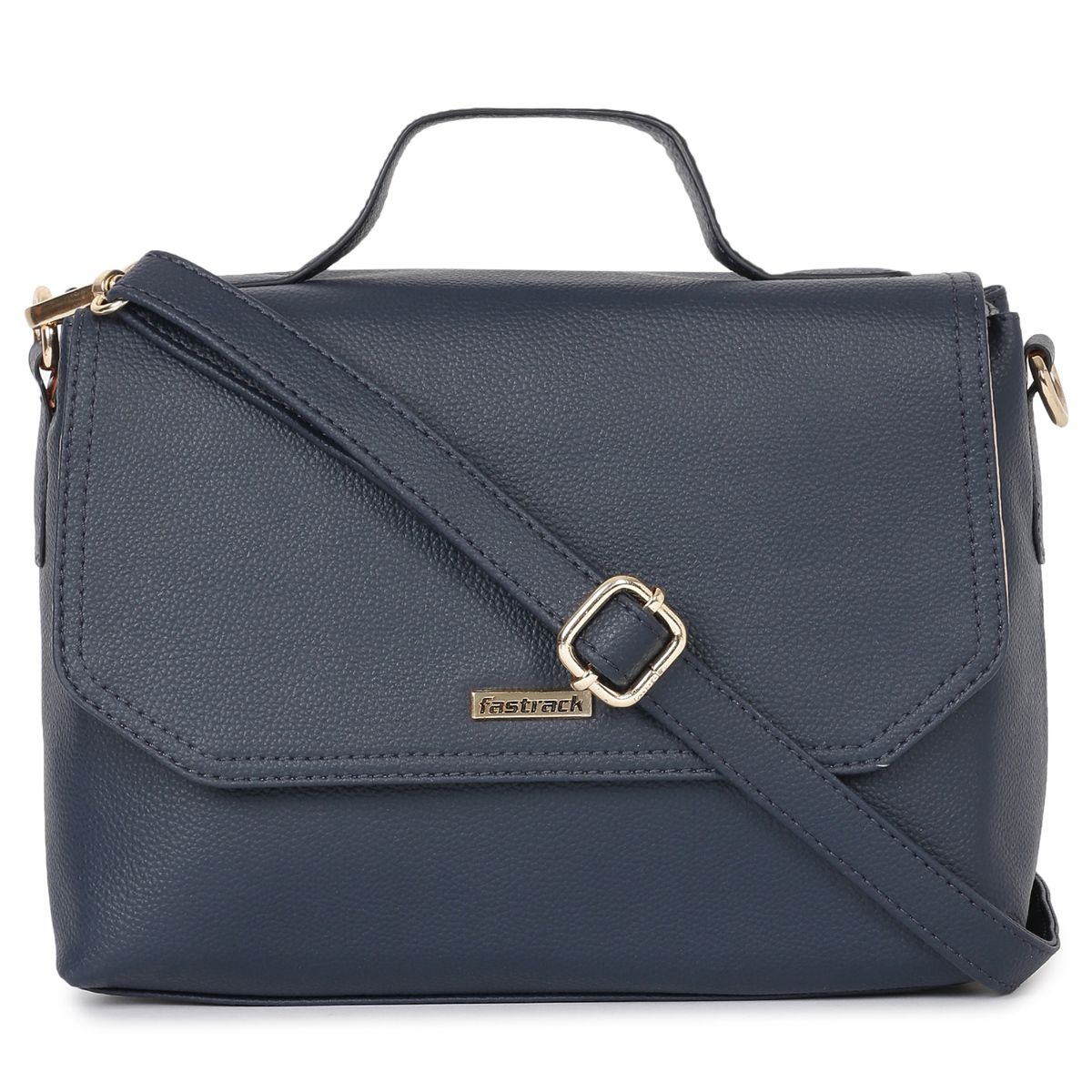 Buy Fastrack Navy Blue Satchel Bag Online